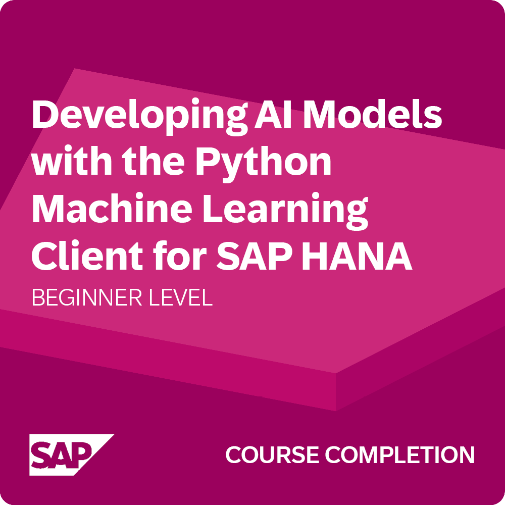 Badge Verification Developing AI Models with the Python Machine ...