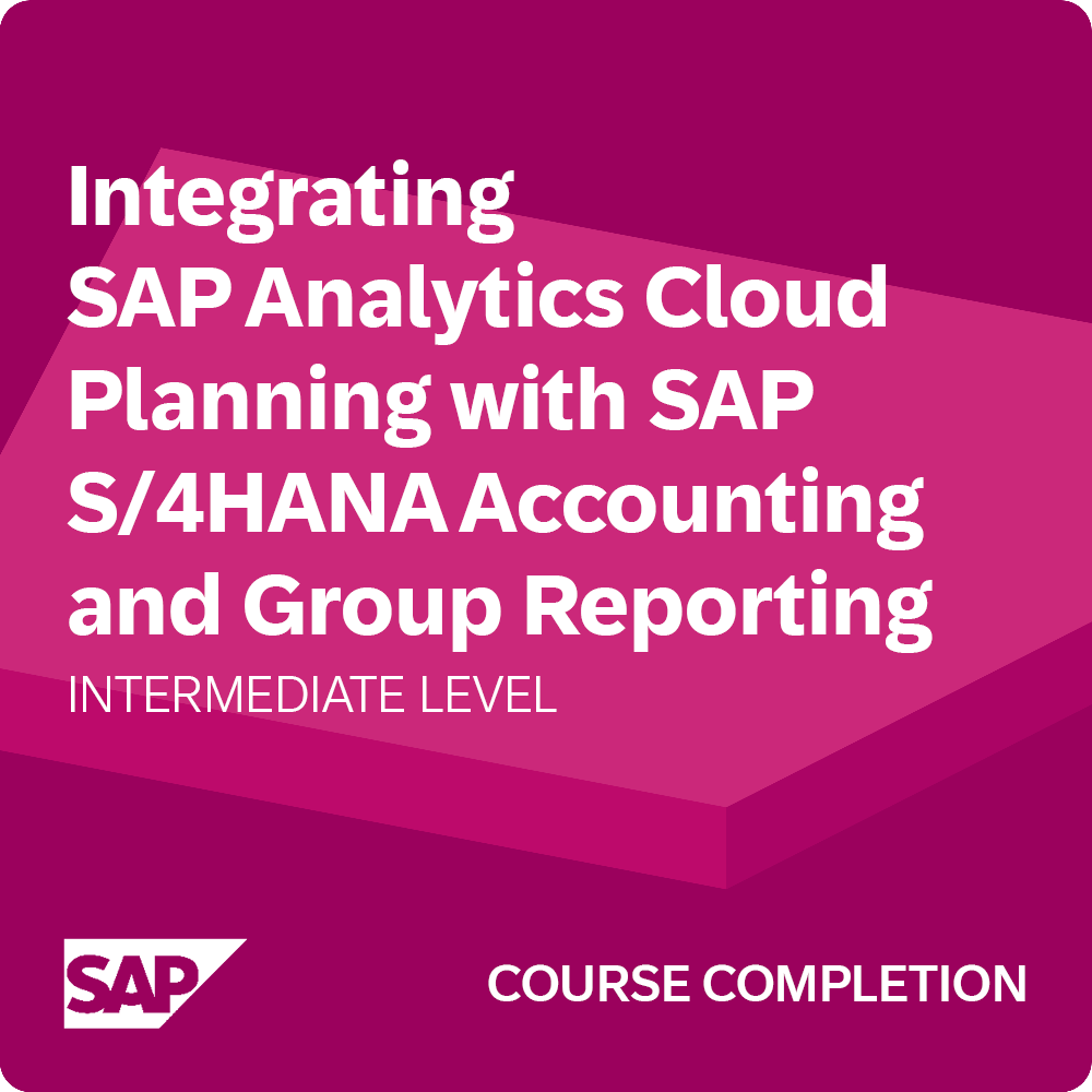 Badge Verification Integrating SAP Analytics Cloud Planning with SAP S ...