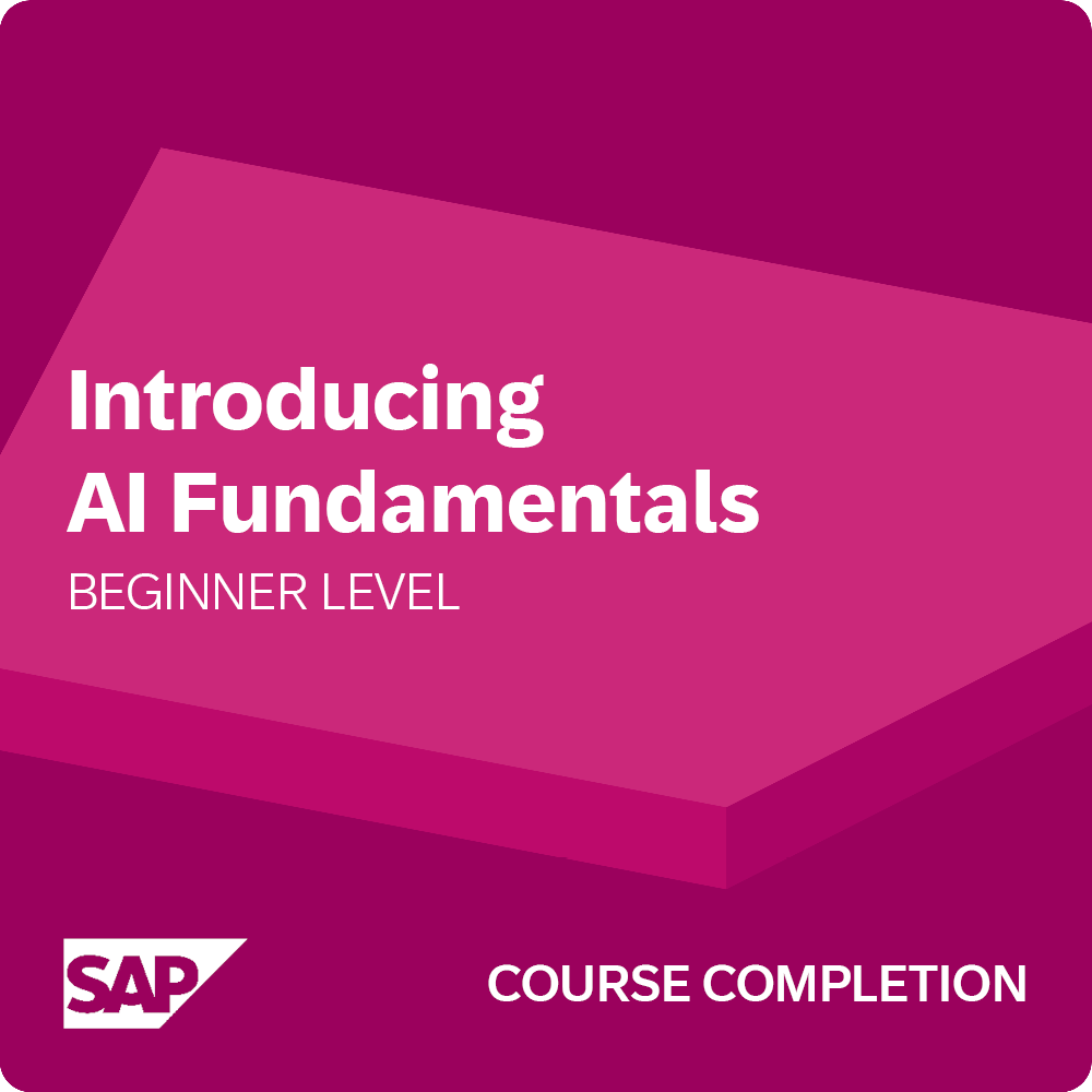 Badge Verification Introducing AI Fundamentals - Course Completion