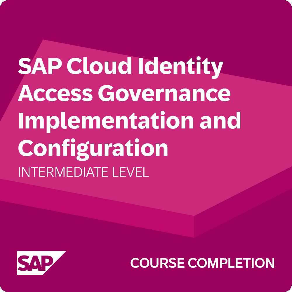 Badge Verification SAP Cloud Identity Access Governance Implementation ...
