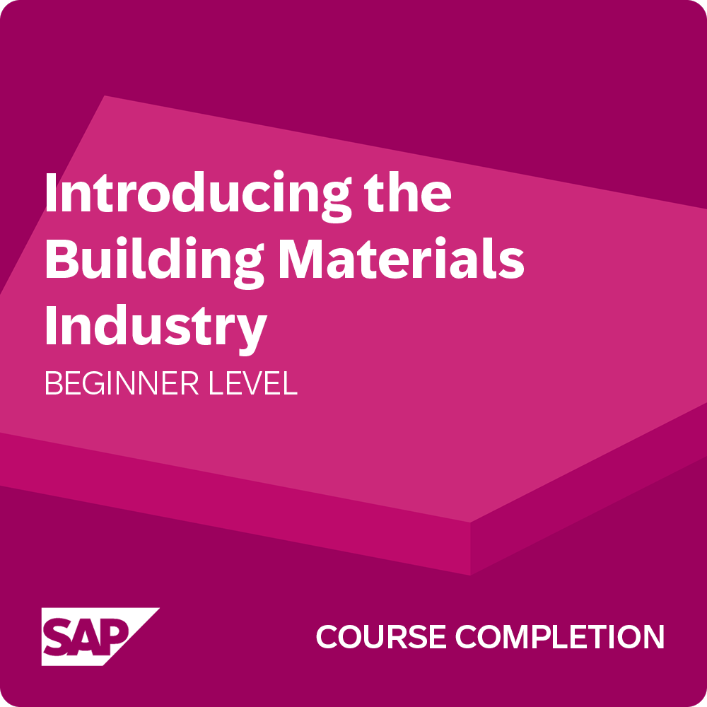 Badge Verification Introducing the Building Materials Industry