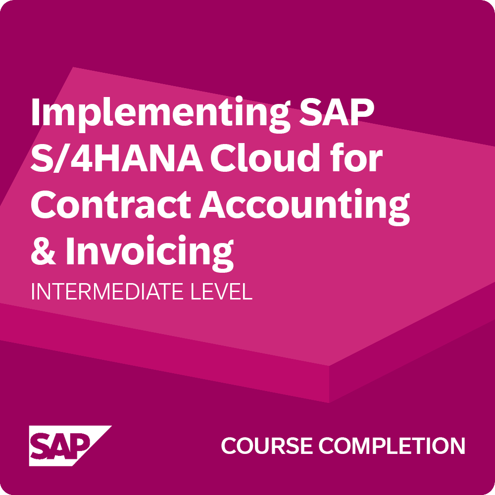 Badge Verification Implementing SAP S/4HANA Cloud for Contract ...