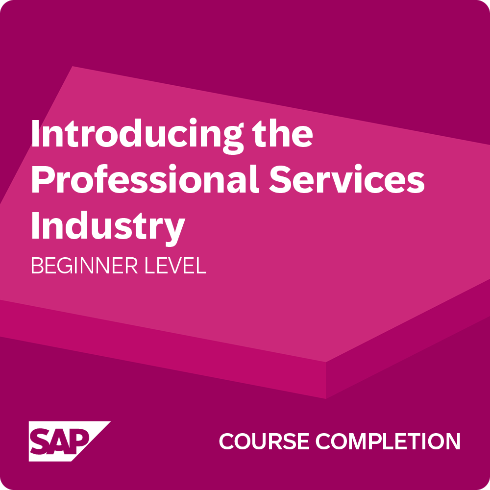 Badge Verification Introducing the Professional Services Industry