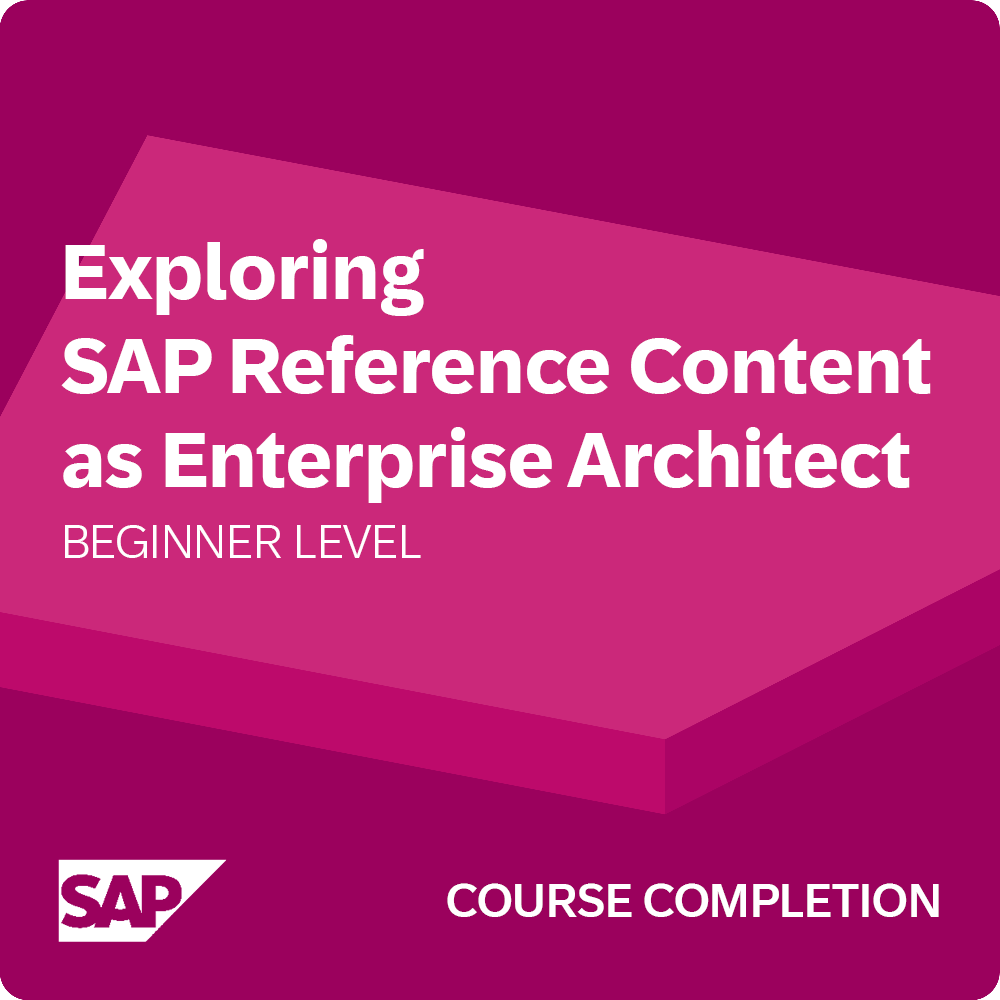 Badge Verification Exploring SAP Reference Content as Enterprise ...