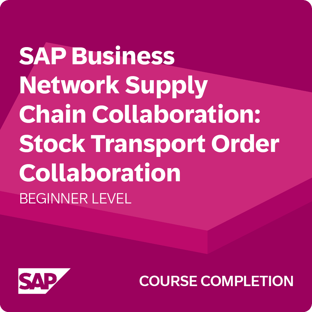 Badge Verification SAP Business Network Supply Chain Collaboration ...