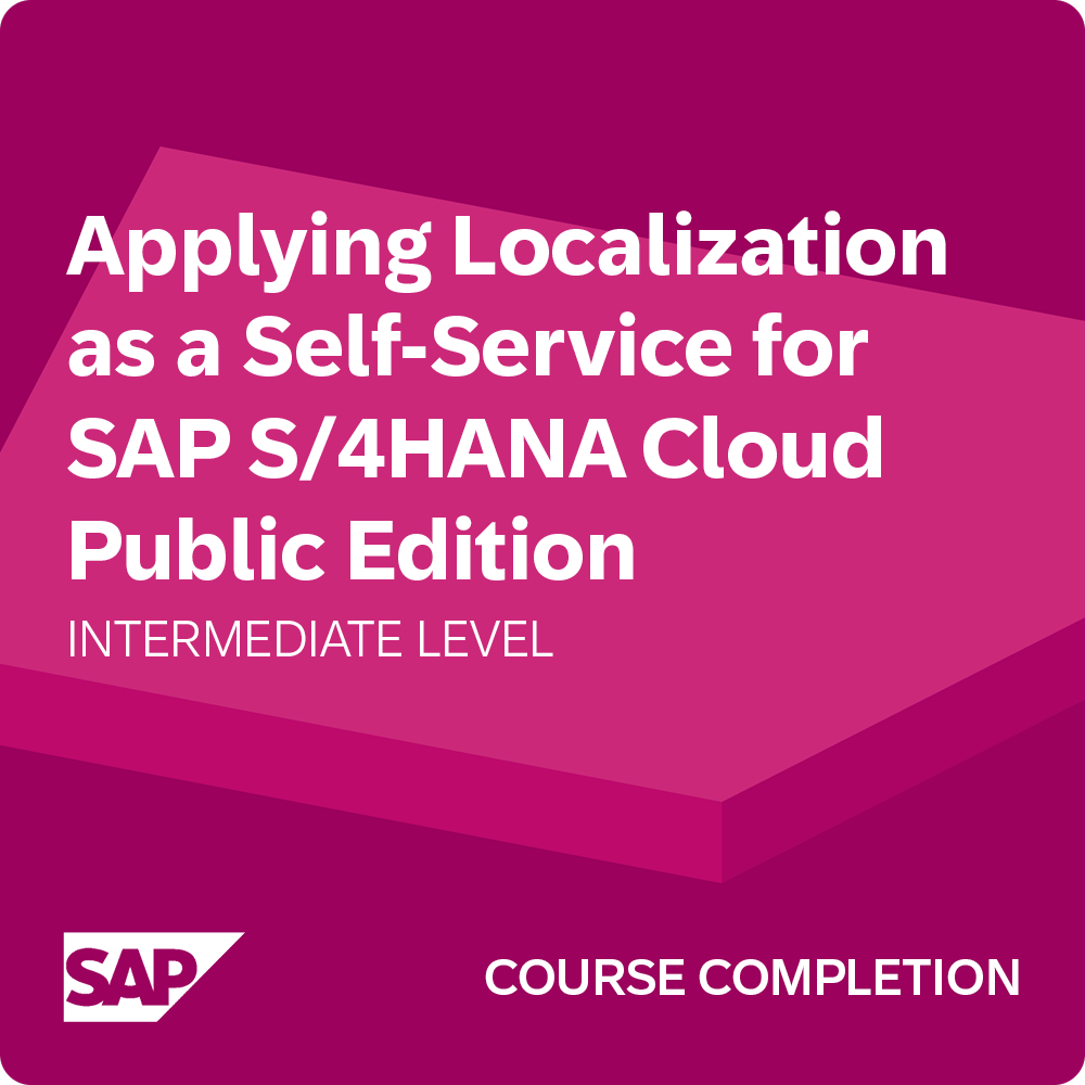 Badge Verification Applying Localization as a Self-Service for SAP S ...