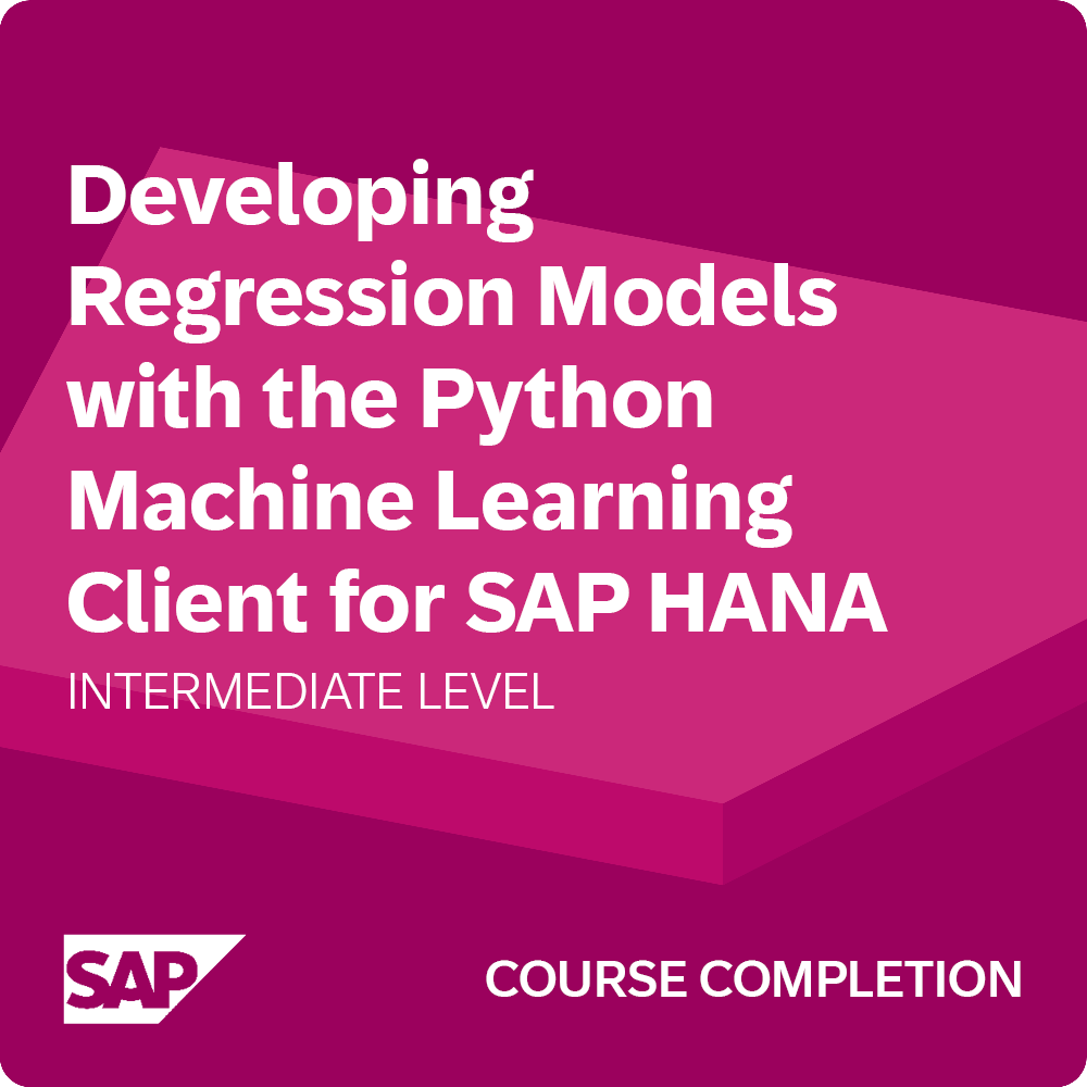 Badge Verification Developing Regression Models with the Python Machine ...